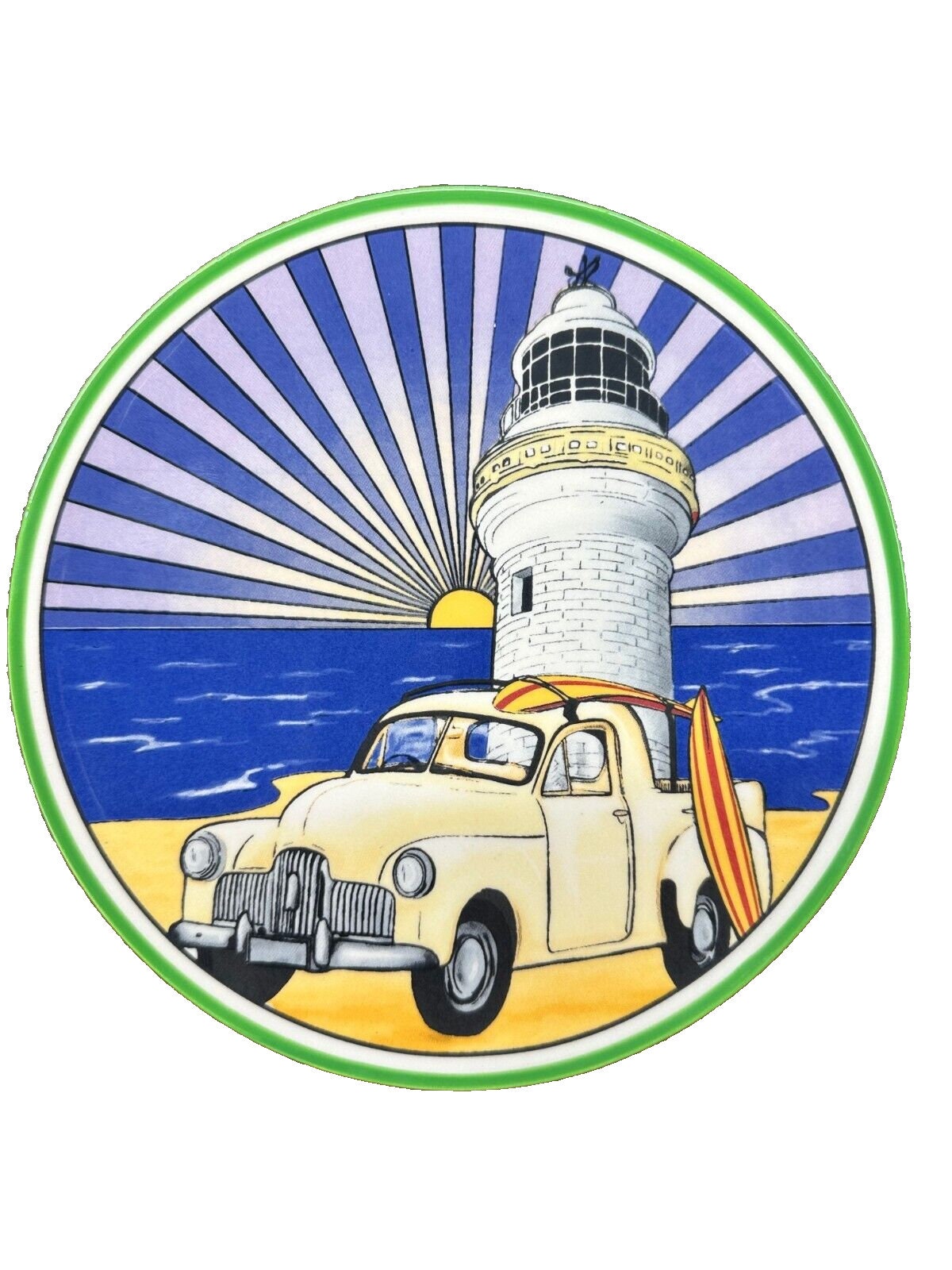 Lighthouse Sunray Holden Surfer Clarice Cliff Inspiration Plate ...