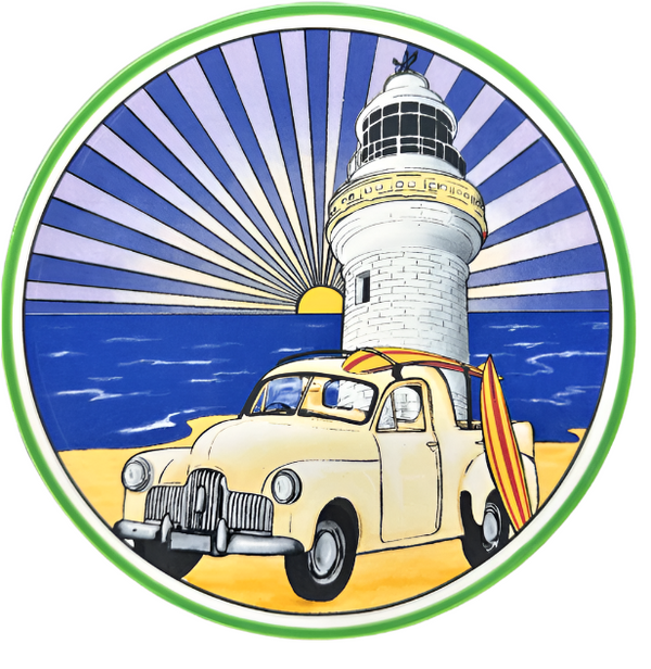 Sunray Lighthouse Plate – Quirky Ceramics Collective